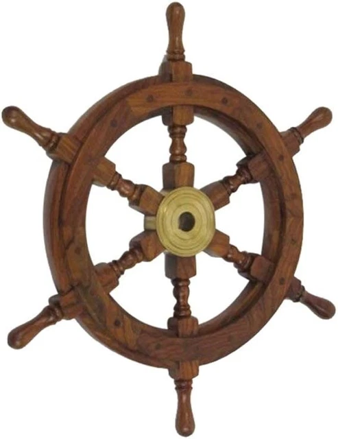 NAUTIQUE ANCIEN ROUE Bateau Mural Décor Vaisseaux Volant Pirate Vintage 61cm En EUR 49,19 ...