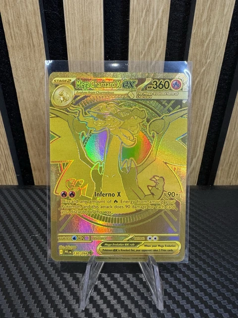 POKÉMON TCG MEGA Charizard X Ex 130/094 Phantasmal Flames Mega Hyper ...