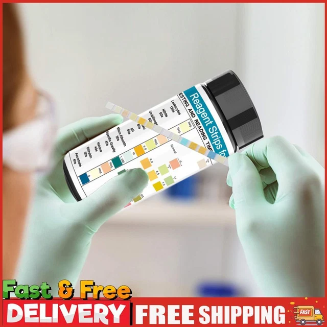 100 STRIPS URINALYSIS Reagent Strips 10 Parameters Urine Urinalysis ...