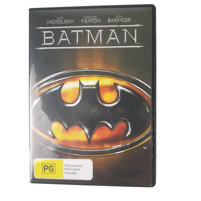 BATMAN DVD, 1989, DC Comics, Superhero, Crime, Jack Nicholson, PAL ...