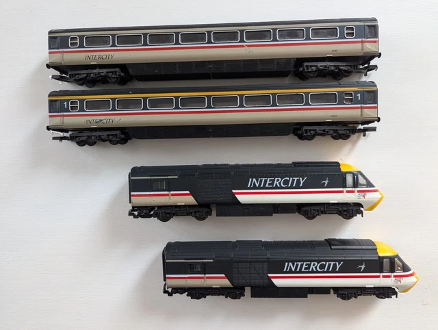 LIMA MODEL TRAIN Set, HST "Intercity 125", 00 Gauge, x4 pieces -*Used ...