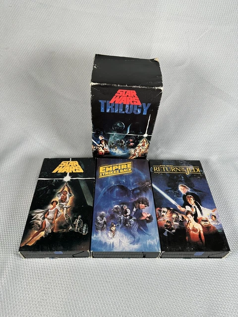 STAR WARS VHS Trilogy Box Set 1992 Original Theatrical Release CBS FOX £17.93 - PicClick UK