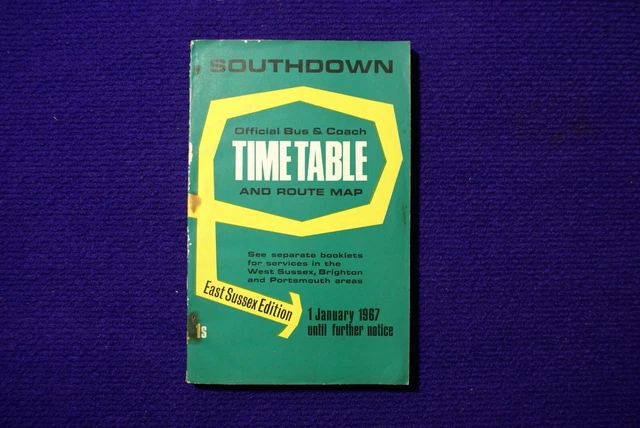 SOUTHDOWN BUS COACH Transport Timetable Route Map East Sussex Edition 1 ...