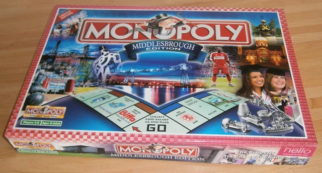 RARE LIMITED EDITION MONOPOLY MIDDLESBROUGH Edition Board Game - MINT ...