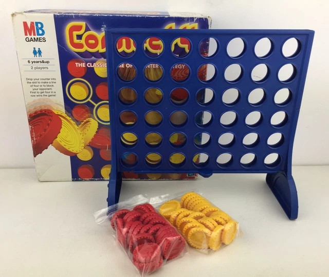 HASBRO CONNECT 4 Board Game by MB Games Vintage 1999 Game. Age 6 ...