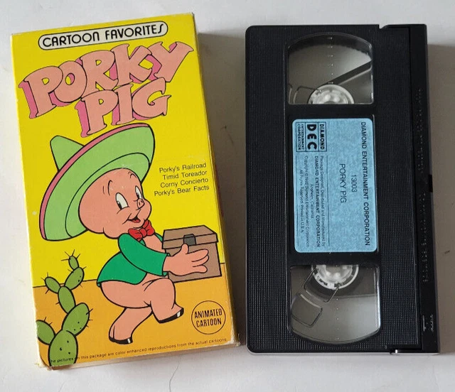 PORKY PIG VHS Video Tape Cartoons Looney Tunes Cartoon Favorites £10.07 ...