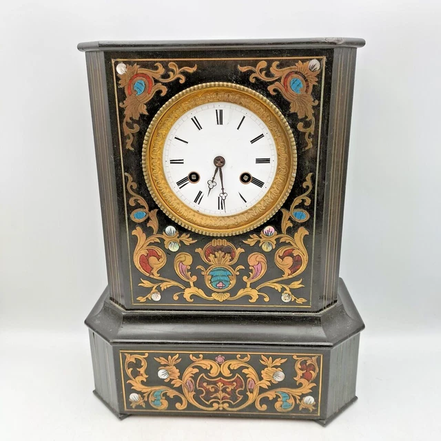 ANTIQUE CHARLES X French Boulle Mantel Clock Circa 1830 – Ormolu ...
