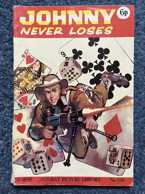 COMBAT PICTURE LIBRARY Comic No. 324 Johnny never loses £5.39 - PicClick UK