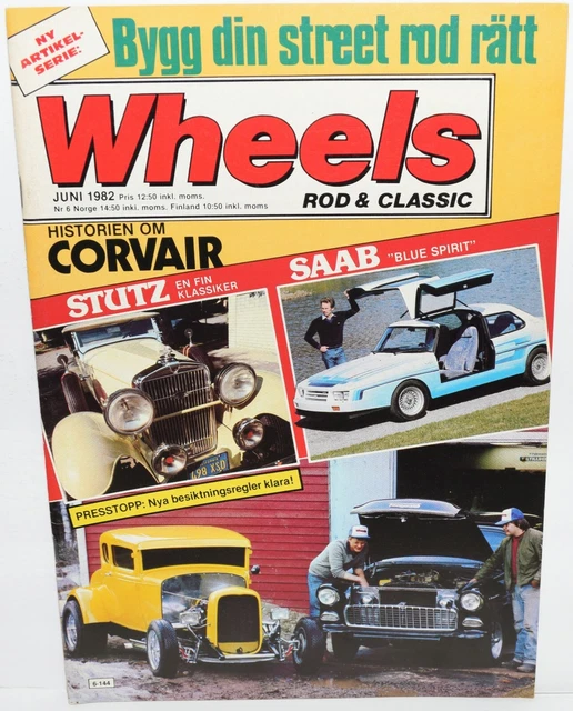 VINTAGE JUNE 1982 Wheels Hot Rod and Classic Car Motorcycle Magazine in ...