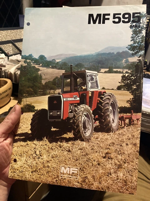 RARE MASSEY FERGUSON MF 595 4wd tractor brochure leaflet £4.99 - PicClick UK