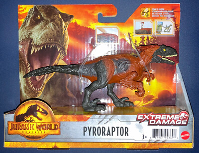 JURASSIC WORLD DOMINION EXTREME DAMAGE Pyroraptor New Pyroraptor ...