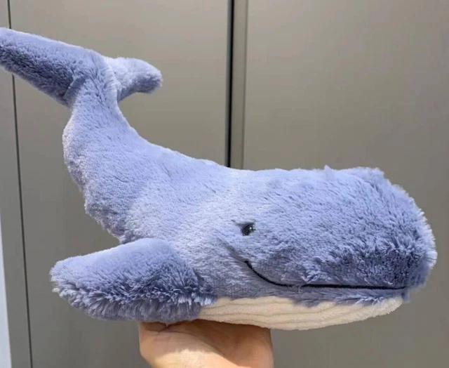 JELLYCAT MEDIUM WILBUR Whale - 37*13cm Blue Whale Cordy/Plush,with Tag ...