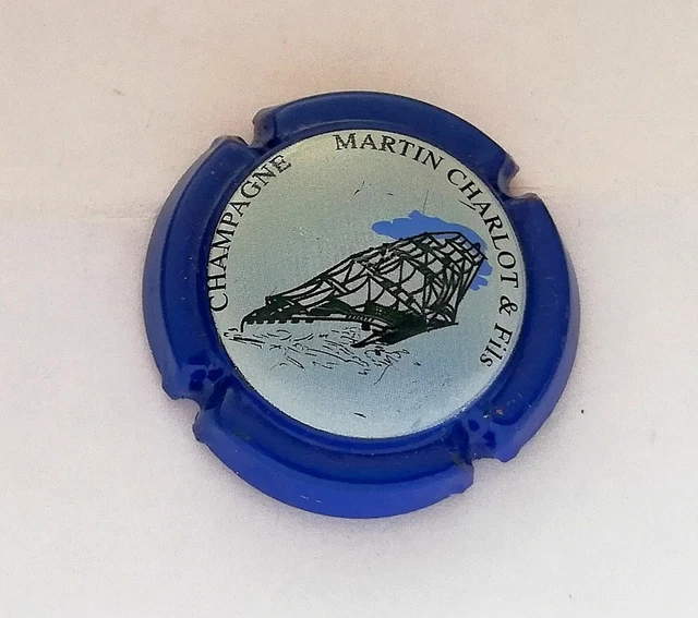 CAPSULE DE CHAMPAGNE MARTIN-CHARLOT n°6 contour bleu cote 22€ Rare ...