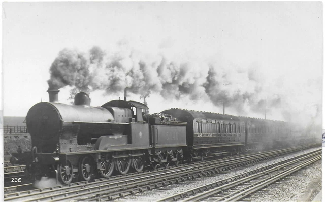 VINTAGE RAILWAY POSTCARD,TRAIN&DAWN Manchester Express"5640,Steam ...