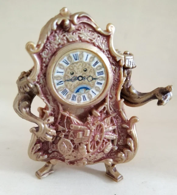 DISNEY LIVE ACTION Beauty And The Beast Cogsworth Clock, Rubberised. £3 ...