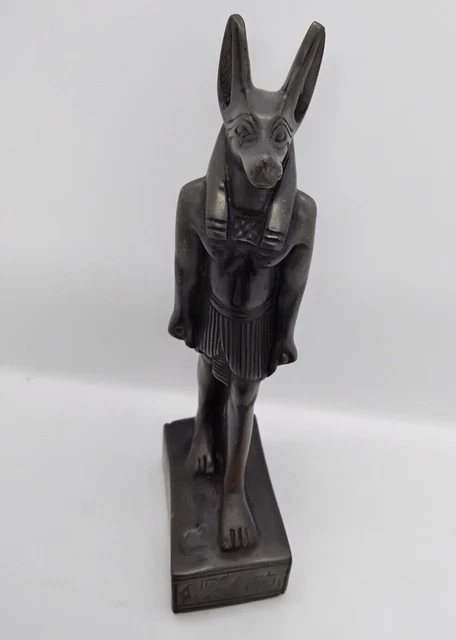 ANCIENT EGYPTIAN RESIN Statue of Anubis Goddess of Death Ornament ...
