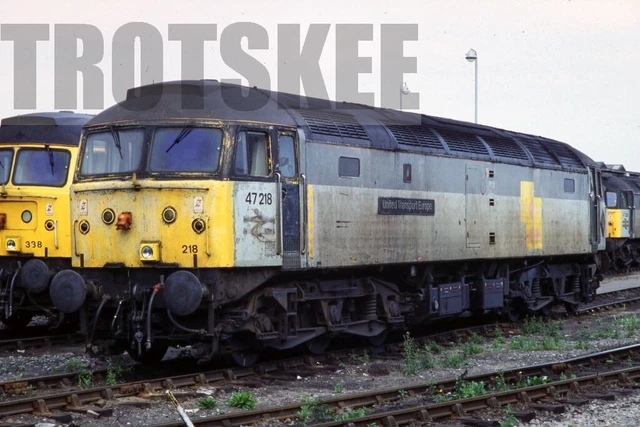 35MM SLIDE BR British Rail Diesel Loco Class 47 47218 1996 Original £4.98 - PicClick UK