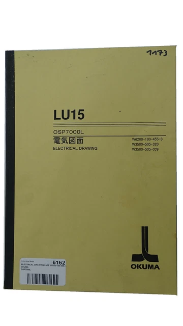 OSP7000L OKUMA ELECTRICAL Drawing LU15 W6200-100-455-3 W3500-505-320 ...