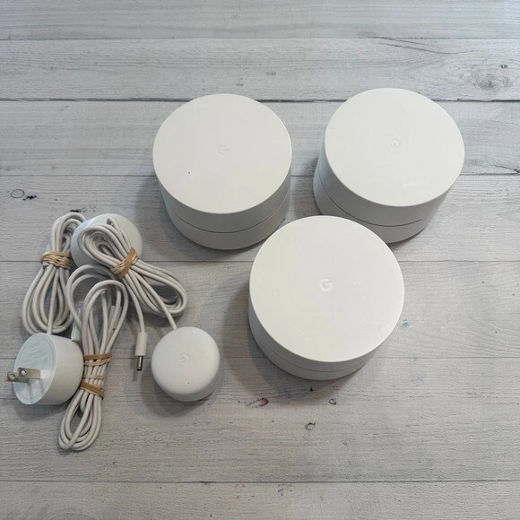 GOOGLE 3-PACK WIFI Model GJ2CQ Dual-Band Mesh WiFi Router System $45.00 ...