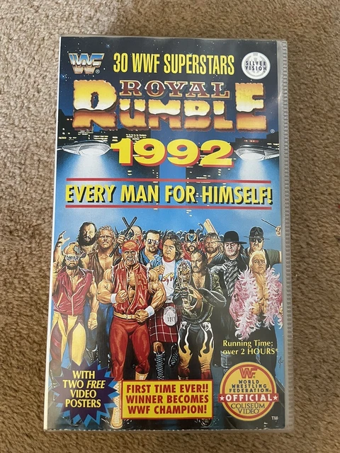 WWF ROYAL RUMBLE 1992 VHS Video - Original Silver Vision release - WWE ...