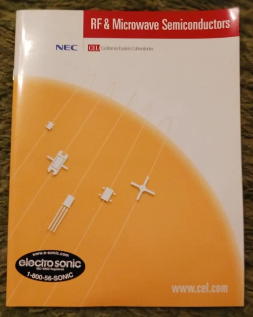 VINTAGE 1997 NEC/CEL RF & Microwave Semiconductors Catalog $9.99 ...