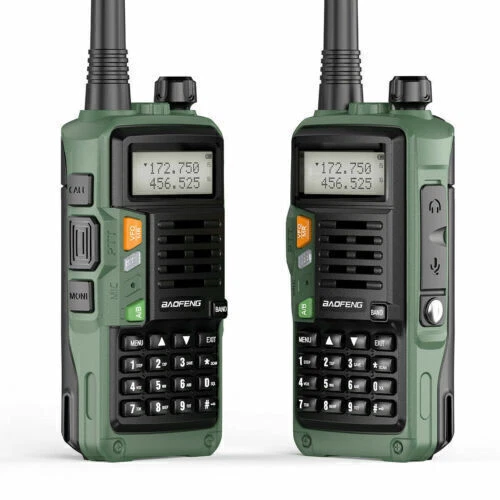 BAOFENG TRI-BAND VHF/UHF Fm Walkie Talkie Ham Two-Way Radio Scanner 5W ...