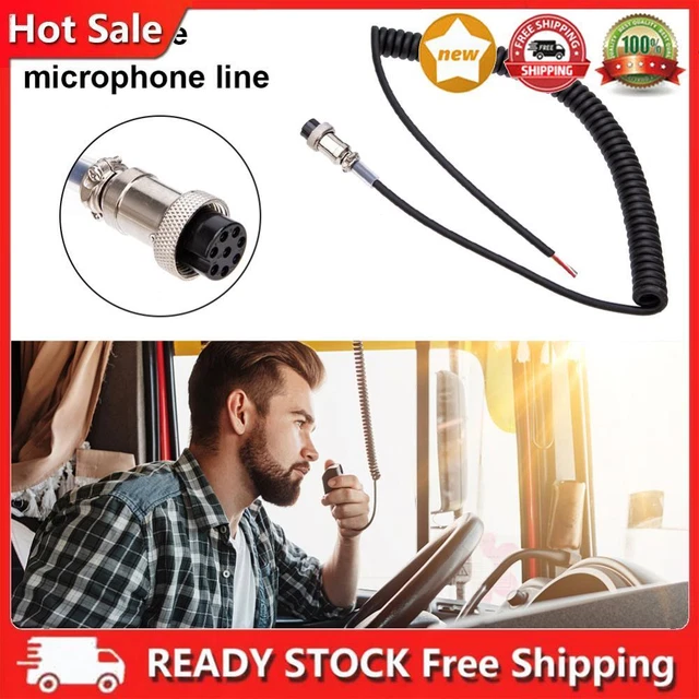 8 PIN HANDHELD Speaker Cable Microphone Extension Cable for Alinco EMS ...