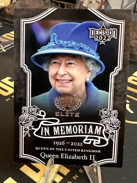 IN MEMORIAM QUEEN Elizabeth II Decision 2023 Update Elite Card #IM26 £ ...