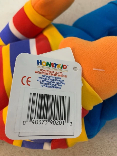SESAME STREET ERNIE Plush Honeykids 1997 Tagged Vintage £7.58 - PicClick UK