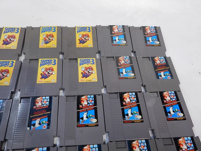 LOT OF SUPER Mario Bros and Super Mario Bros 3 Games - Nintendo NES ...