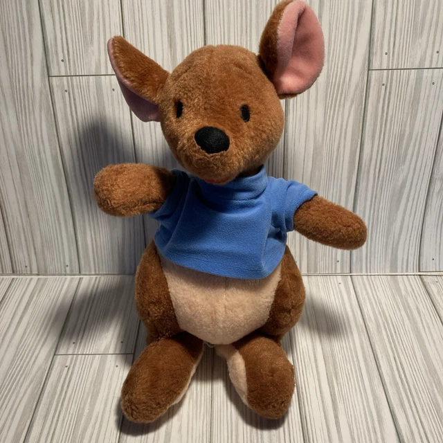 DISNEY STORE EXCLUSIVE Roo Plush Stuffed Kangaroo Blue Shirt Winnie the ...