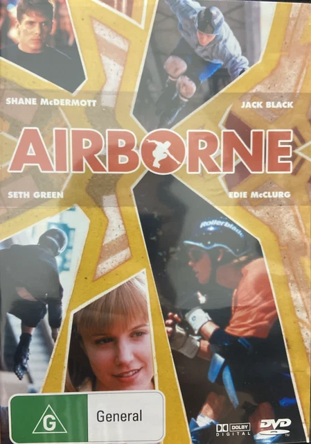 AIRBORNE REGION 4 DVD (1993 Shane McDermott / Jack Black skating comedy ...
