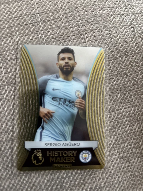 PANINI ADRENALYN XL Premier League 2025 History Maker Sergio Aguero £3. ...