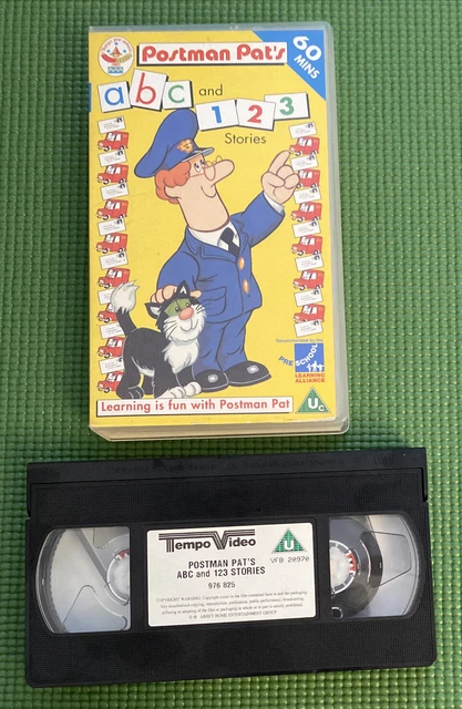 POSTMAN PAT’S ABC & 123 Stories - VHS Video Tape - Learning Tempo Pre ...