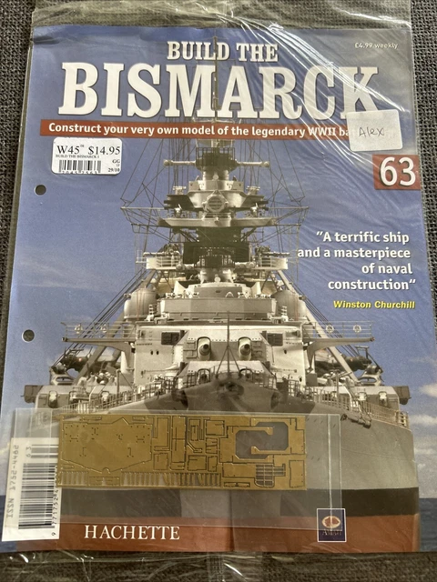 HACHETTE PARTWORKS BUILD the Battleship Model Bismarck Part 63 $18.00 ...
