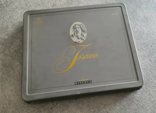 SCATOLA IN ALLUMINIO Toscano Antica Riserva Vintage Da Collezione EUR 14,50 - PicClick IT