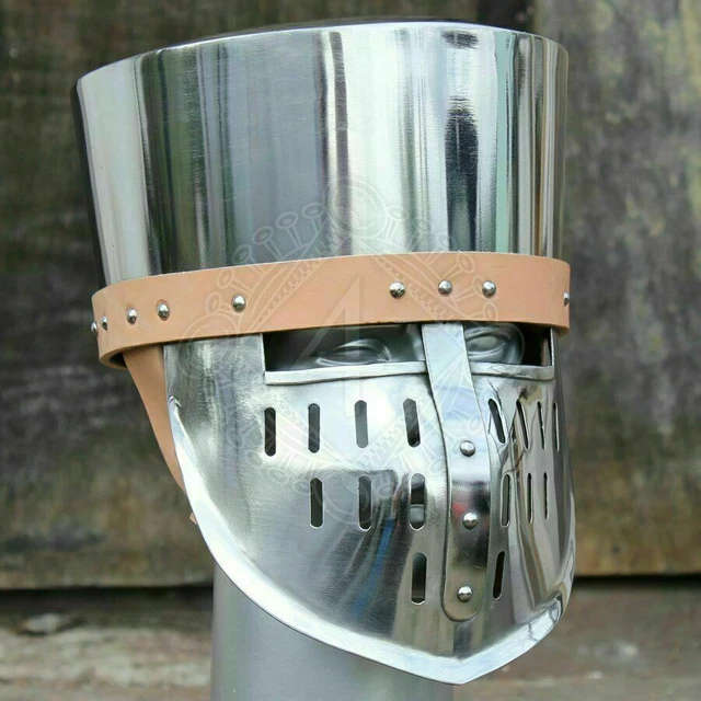 MEDIEVAL TEMPLAR KNIGHT Helmet Armor Knight SCA Larp Reenactment ...