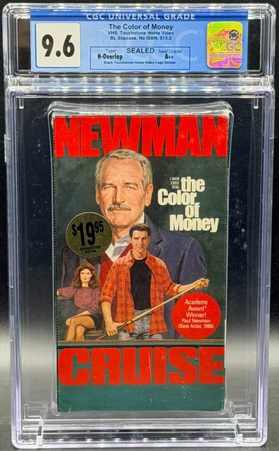 THE COLOR OF Money VHS Tape Touchstone Logo Sticker Sealed CGC 9.6 A++ ...