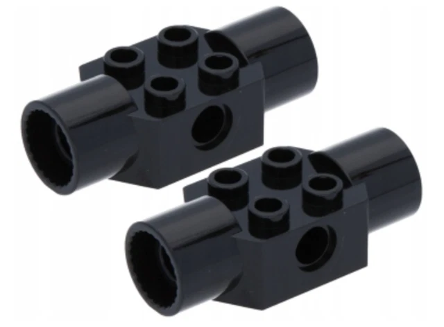 2X LEGO TECHNIC, Brick Modified 2x2 Pin Holes & 2 Rotation Joint ...