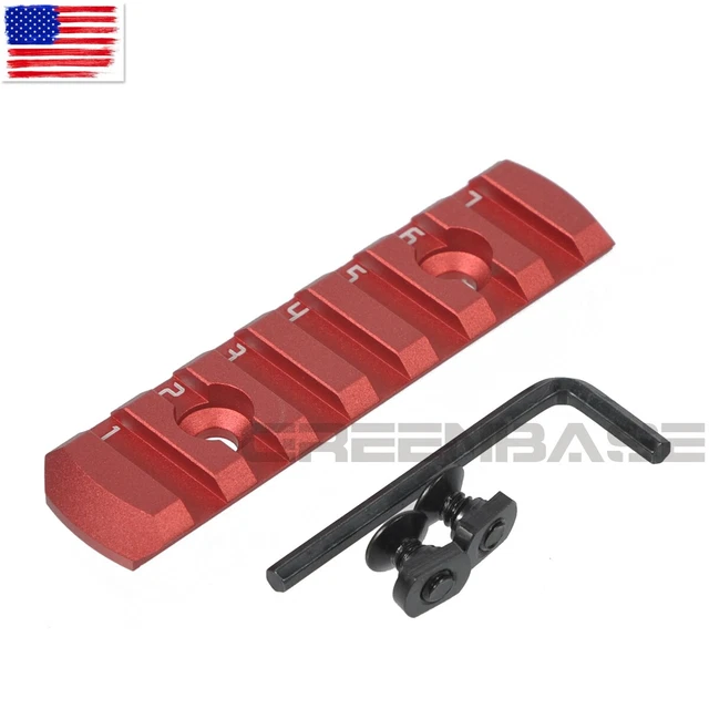 LOW PROFILE M-LOK 7-Slot Mlok Rail System Picatinny Rail Weaver Rail ...