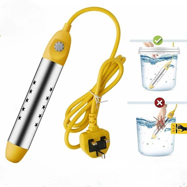 ELECTRIC WATER HEATER Heating Rod Automatic Power-off Stainless Steel ...