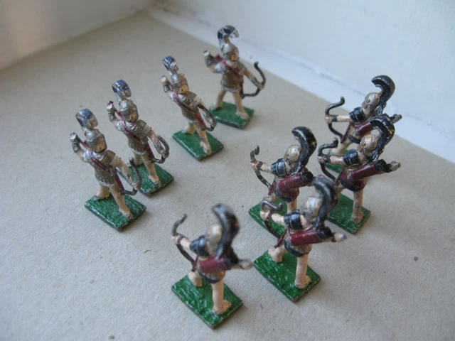 GARRISON MINIATURES 9 off 25mm Ancient Greek Armoured Archers ref G8 £9 ...