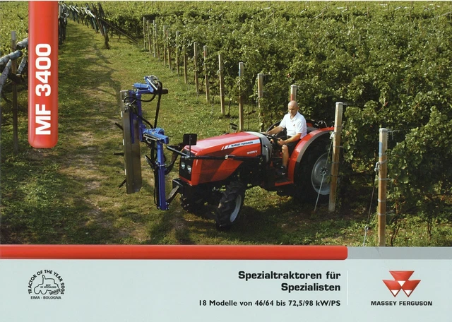 MASSEY FERGUSON PROSPEKT 2005 1/05 MF 3400 Spezialtraktor 3425 3445 ...