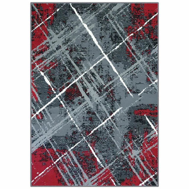 DESIGN À POILS Ras Tapis Scratch Carreaux Hatch Moucheté Salon Moderne ...