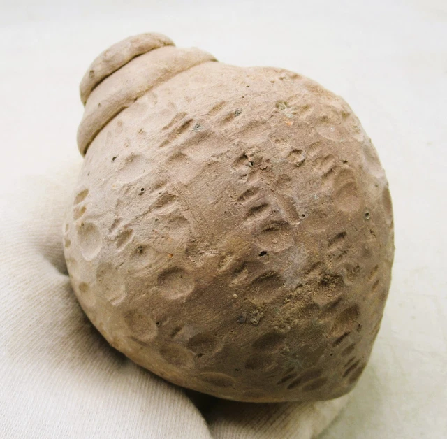 RARE ANCIENT BYZANTINE Terracotta Throwing Grenade Battle Relic 800Ad £ ...