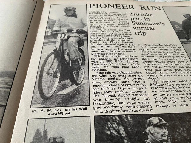 AUTO WALL 44TH PIONEER RUN PICTURES CHARTER LEA SINGER NSU MOTORCYCLE ...