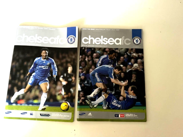 2 X CHELSEA Official Match Day Programmes 2006-2007 £5.44 - PicClick UK