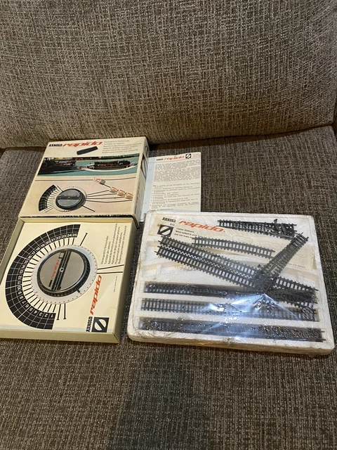 VINTAGE ARNOLD RAPIDO N Scale Turntable Pre Selector Train Track w/Box £32.12 - PicClick UK