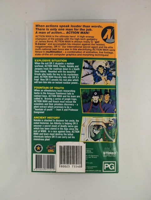 ACTION MAN VHS Vintage Video Tape 1995 Explosive Situation PG ABC £17. ...