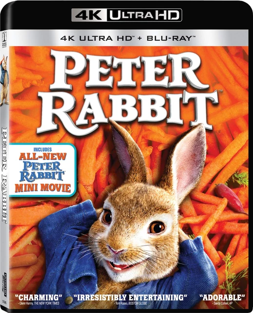 PETER RABBIT (4K UHD Blu-ray) Rose Byrne Domhnall Gleeson Sam Neill (US ...